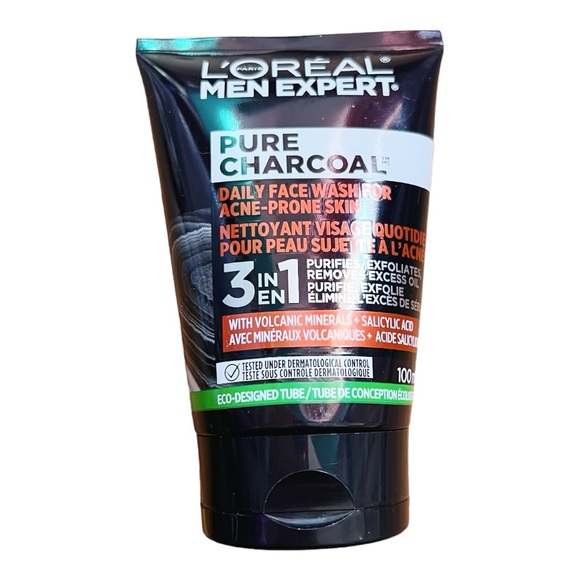 L'Oreal | Grooming | Loral Men Expert Pure Charcoal Daily Face Wash For ...
